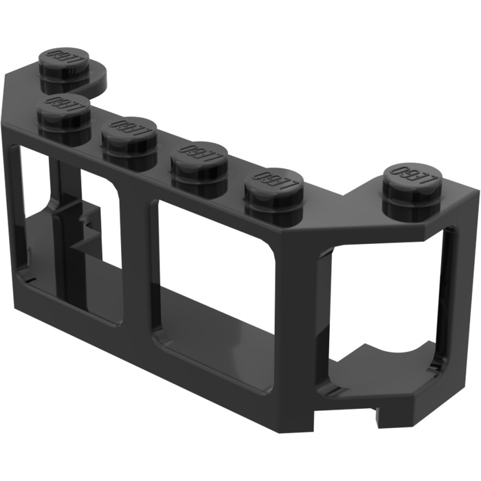 LEGO Black Window Frame 2 x 6 x 2 (Train) (17454 / 42506) | Brick Owl ...