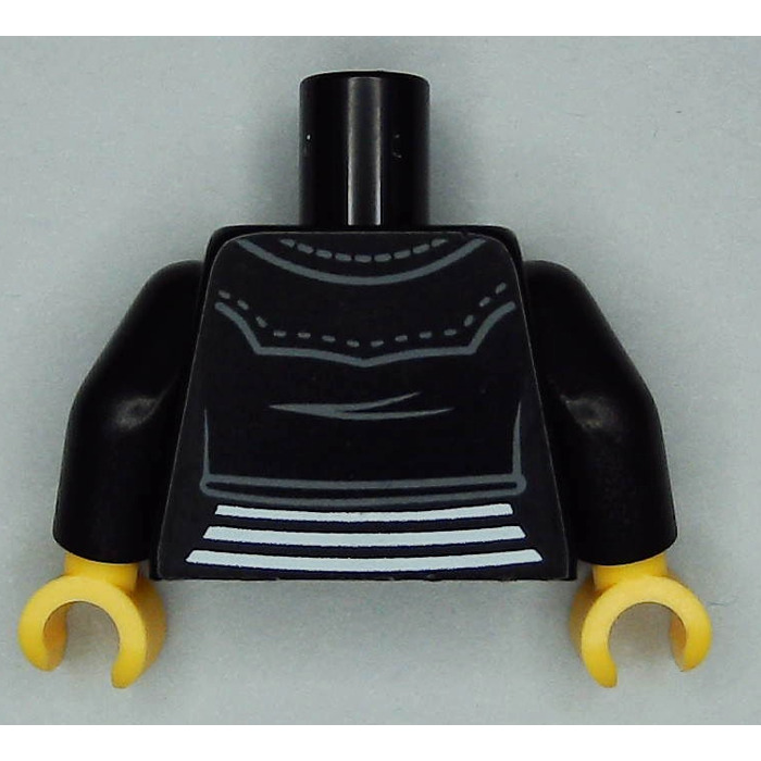 LEGO Black Woman in Leather Jacket Minifig Torso (76382) | Brick Owl ...