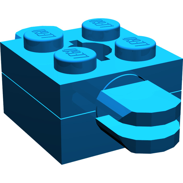 LEGO Azul Brazo Ladrillo 2 x 2 Brazo Poseedor con Agujero y 2 Brazos ...