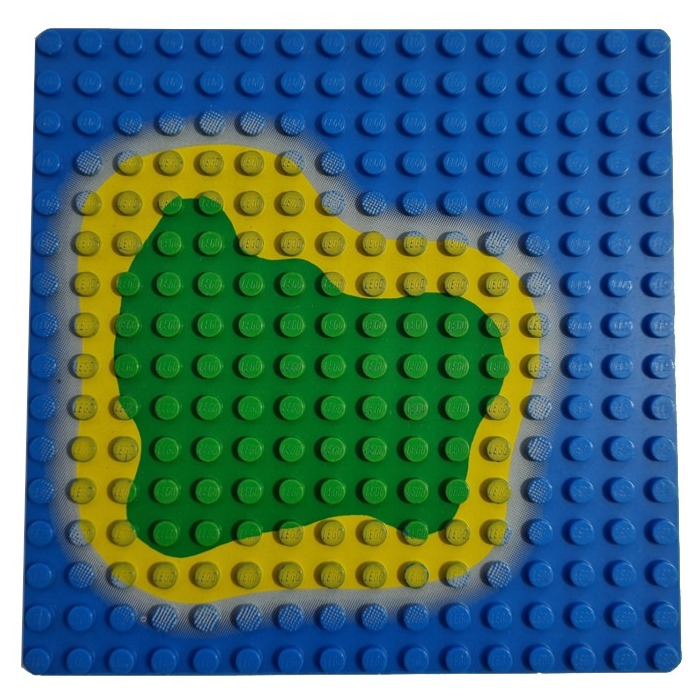 LEGO Baseplate 16 x 16 with Island and Water (6098) | Brick Owl - LEGO ...