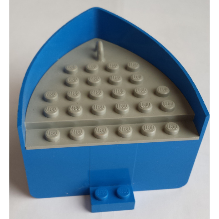 LEGO Blue Boat Section 5 x 6 Bow with Gray Deck | Brick Owl