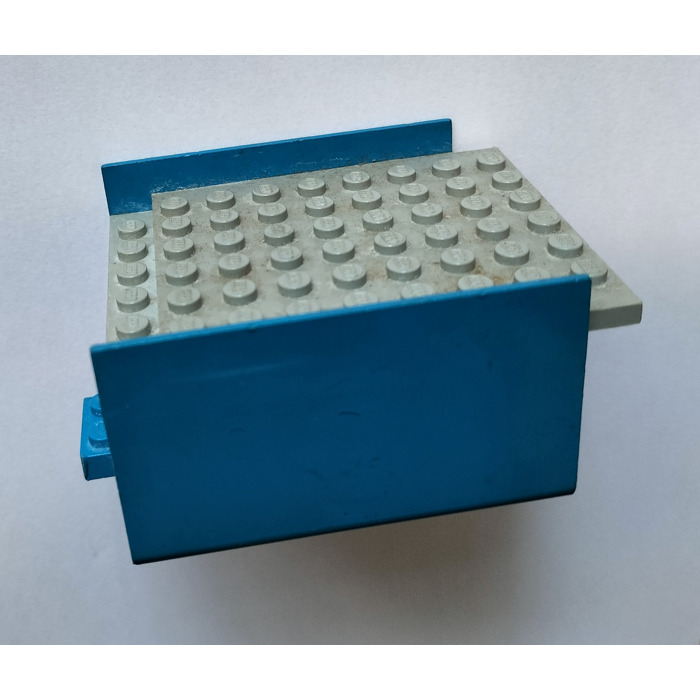 LEGO Blue Boat Section 6 x 8 Middle with Gray Deck | Brick Owl