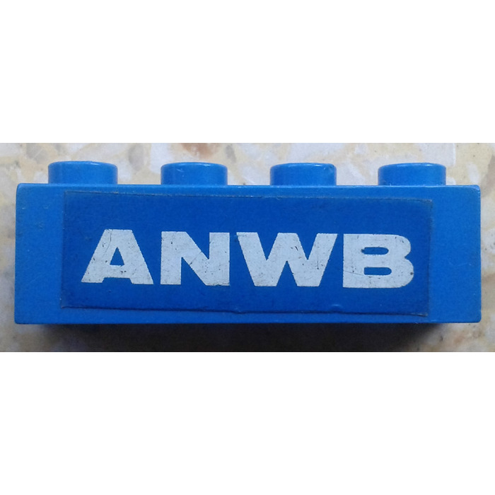 LEGO Brick 1 x 4 with 'ANWB' Sticker (3010) | Brick Owl - LEGO Marketplace