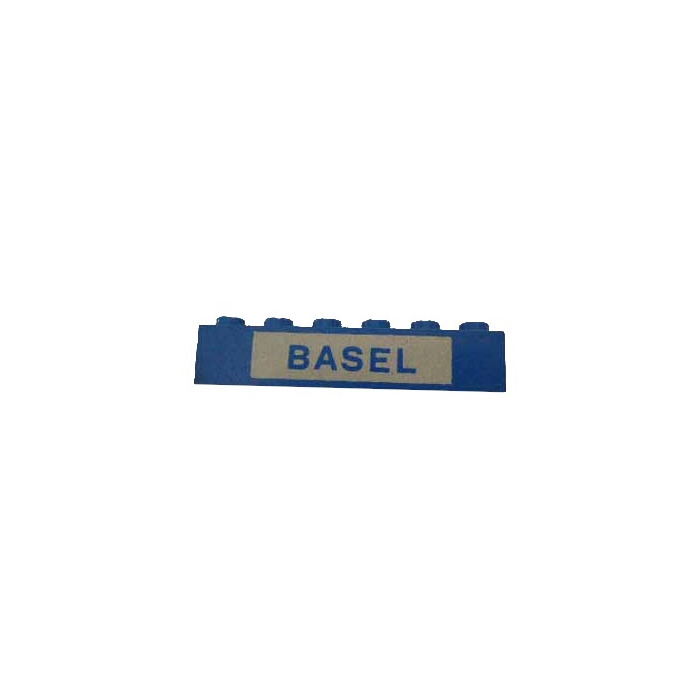 LEGO Brick 1 x 6 with "BASEL" (3009) | Brick Owl - LEGO Marketplace