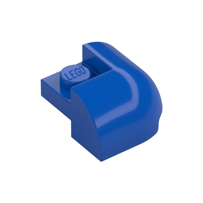 LEGO Blue Brick 2 x 2 Round Corner with Recess (5846) | Brick Owl ...