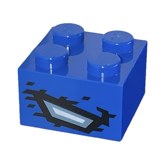 LEGO Blue Brick 2 x 2 with Dragon Eye Pattern (3003) | Brick Owl - LEGO ...