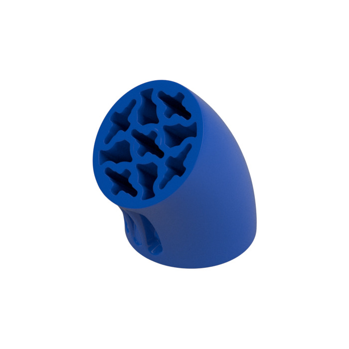 LEGO Blue Brick 3 x 3 Round Curved Tube with Holes (5057) | Brick Owl ...