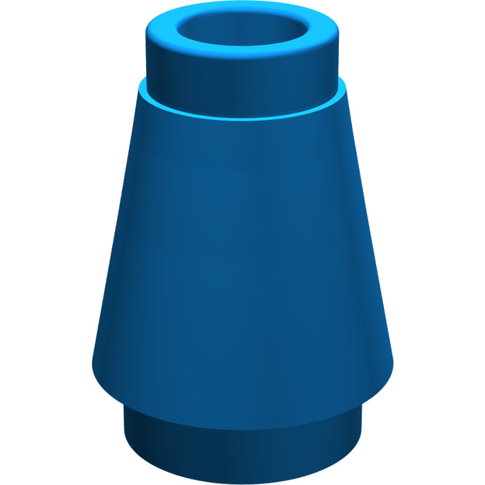LEGO Blue Cone 1 x 1 with Top Groove (28701 / 59900) | Brick Owl - LEGO ...