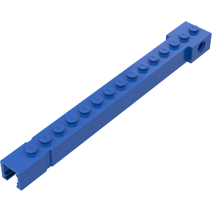 LEGO Blue Crane Arm Outside Wide with Notch (2350) | Brick Owl - LEGO ...
