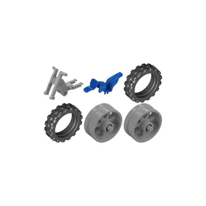 LEGO Blue Dirt Bike with Flat Silver Chassis | Brick Owl - LEGO Marketplace