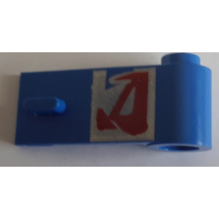 LEGO Blue Door 1 x 3 x 1 Right with Red Logo (3821 / 83794) | Brick Owl