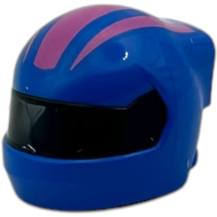 LEGO F1 Helmet with Dark Pink Stripes (7071 / 110843) | Brick Owl