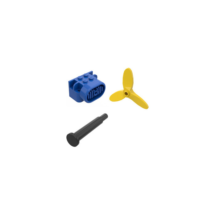 LEGO Blue Fabuland Airplane Engine Block with Yellow Propellor | Brick ...