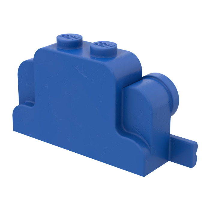 LEGO Blue Fabuland Brick 1 x 4 x 2 Car Front with Headlights | Brick Owl
