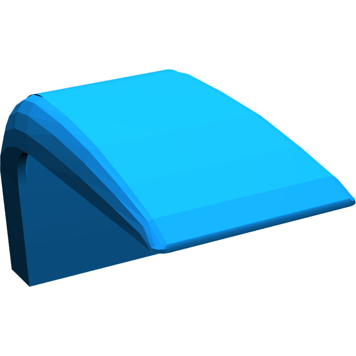 LEGO Blue Fabuland Car Roof with Fixed Curve | Brick Owl - LEGO Marketplace