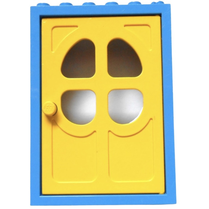 LEGO Blue Fabuland Door Frame 2 x 6 x 7 with Yellow Door | Brick Owl ...