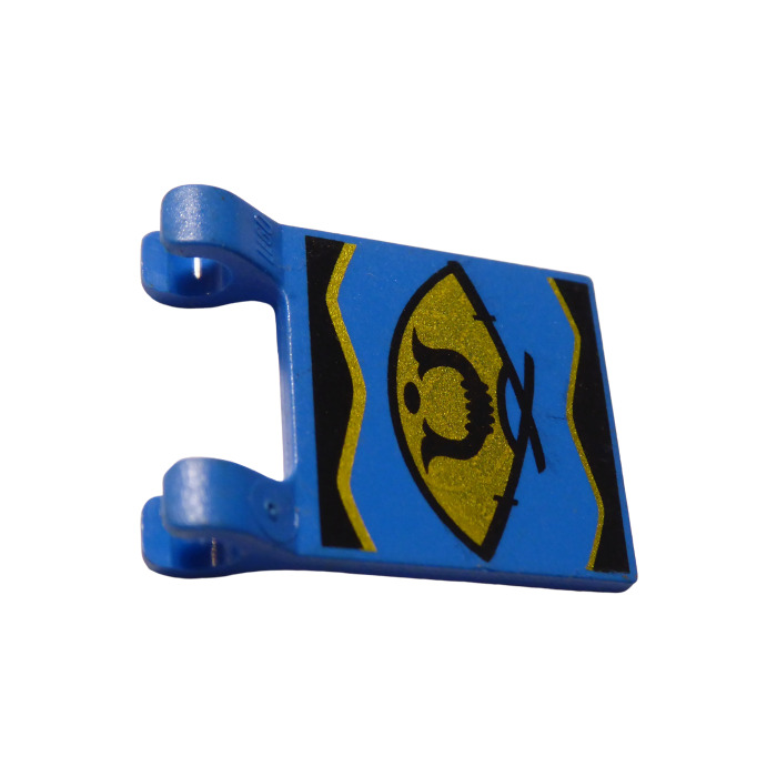 LEGO Flag 2 x 2 with Samurai Gold Fan Logo without Flared Edge (2335 / ...