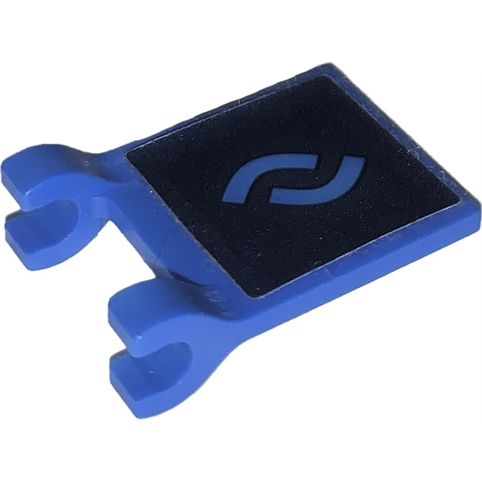 LEGO Blue Flag 2 x 2 with Two Blue Bows (Both Sides) Sticker without ...