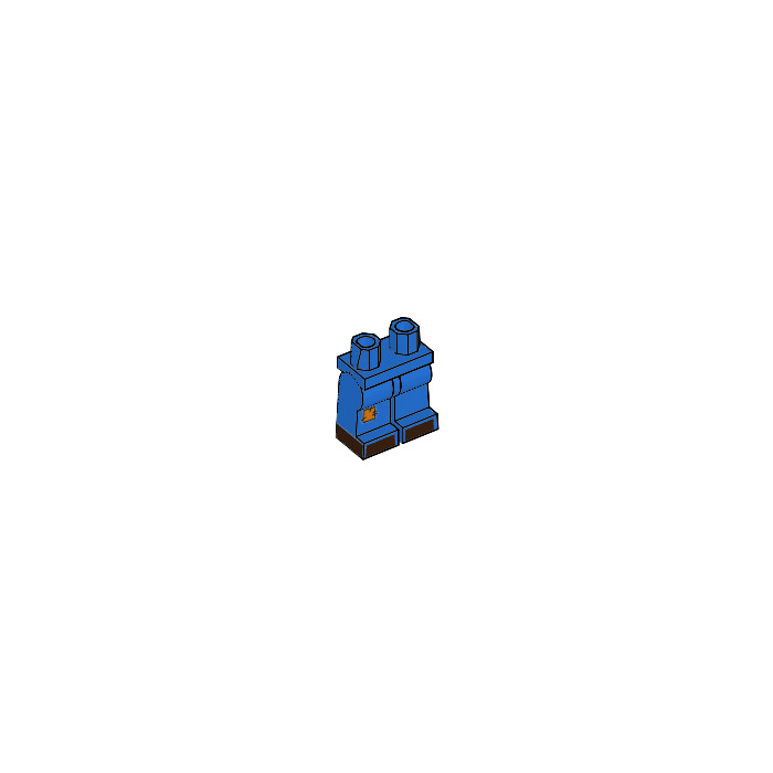 LEGO Blue Goofy with Bright Light Orange Vest Minifigure Hips and Legs ...