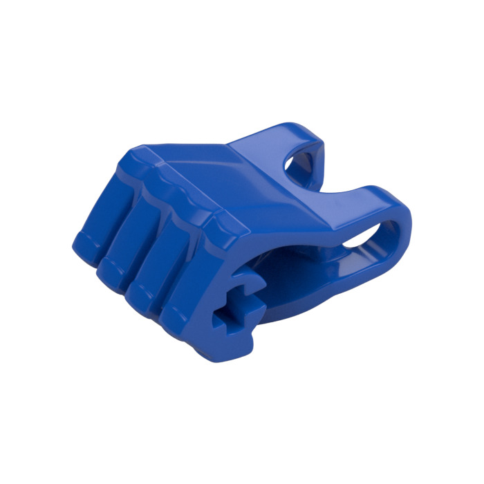 LEGO Blue Hand with Joint Socket and Axle Hole with 4 Fingers (93575 ...