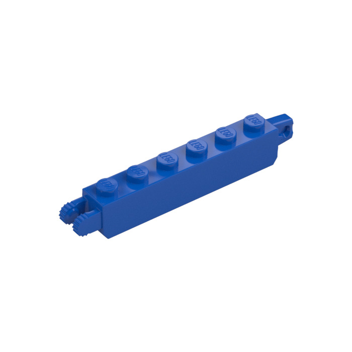 LEGO Blue Hinge Brick 1 x 6 with Fingers (30388 / 53914) | Brick Owl ...