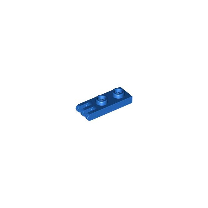 LEGO Blue Hinge Plate 1 x 2 with 3 fingers and Hollow Studs (4275 ...