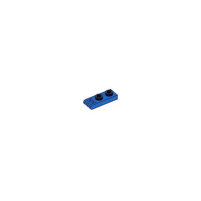 LEGO Blue Hinge Plate 1 x 2 with 3 fingers and Hollow Studs (4275 ...