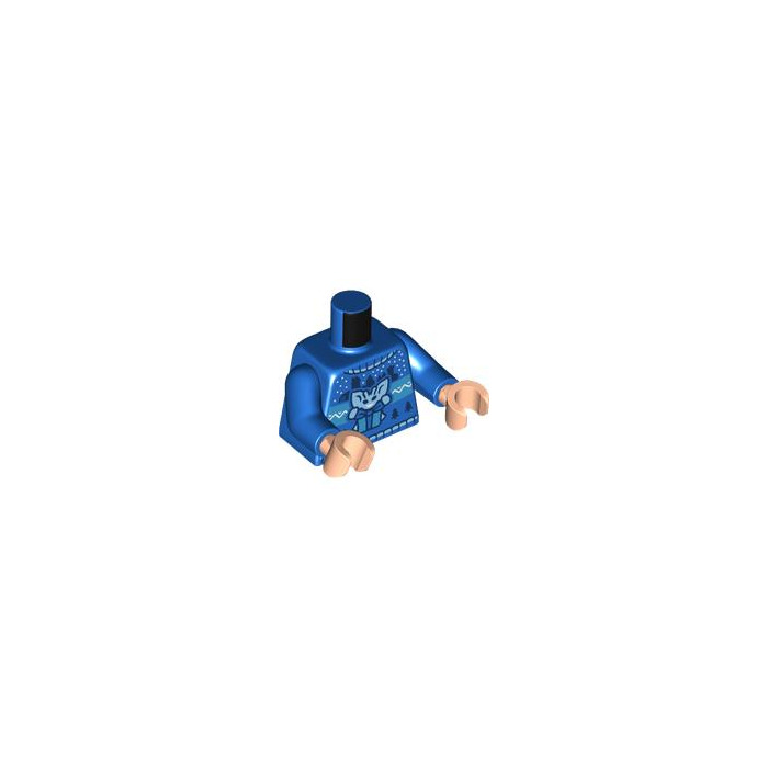 LEGO Blue Luna Lovegood with Christmas Jumper Minifig Torso (973 ...
