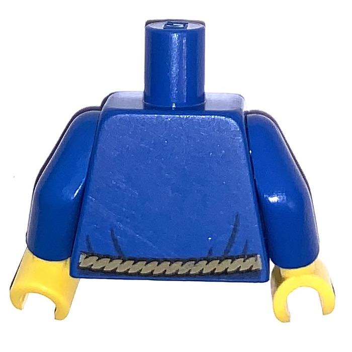 LEGO Blue Merlok Minifig Torso with Flash Memory on Necklace (973 ...