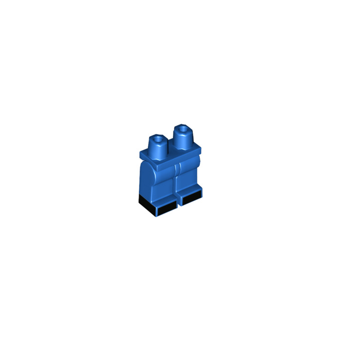 LEGO Blue Minifigure Hips and Legs with Continuous Black Feet (3815 / ...