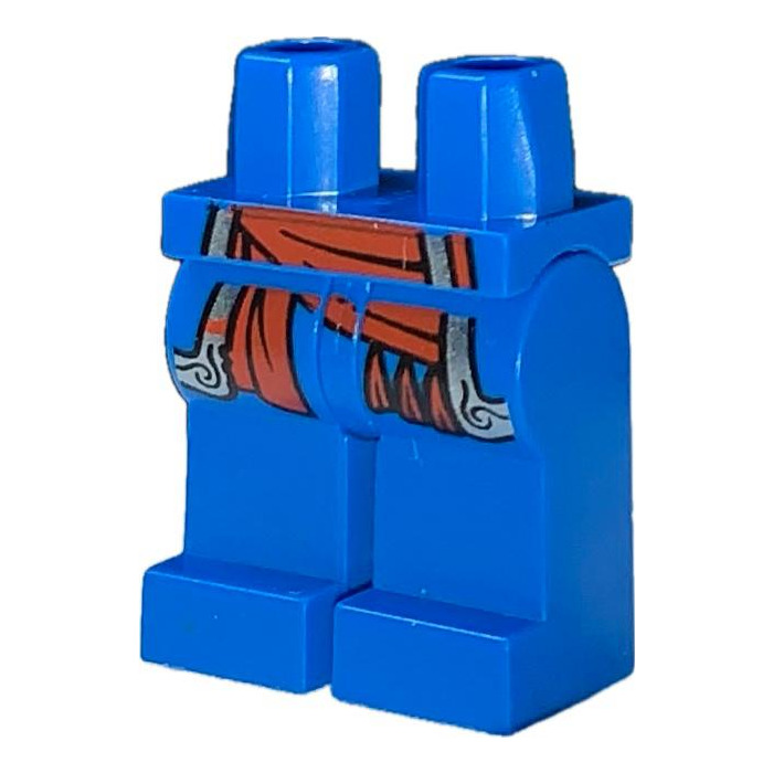 LEGO Blue Minifigure Hips with Red Sash and Silver Pockets (73200 ...