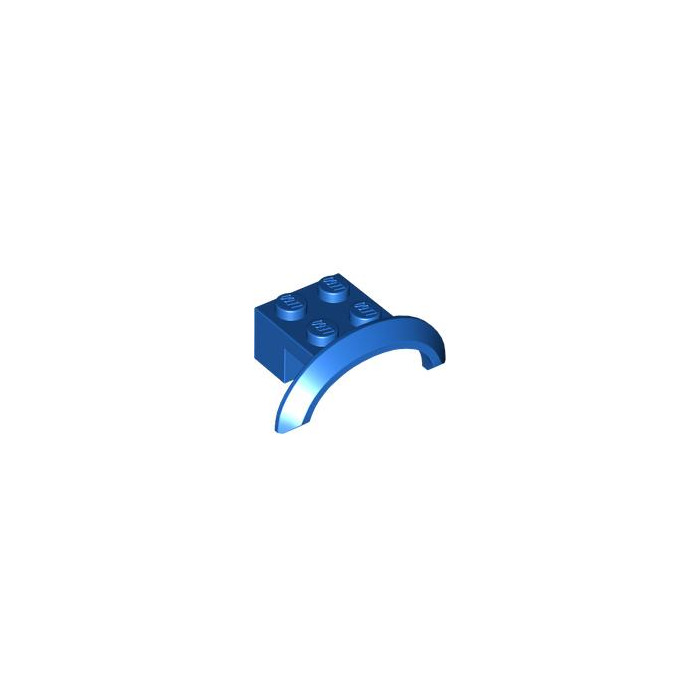LEGO Blue Mudguard Brick 2.5 x 4 x 1 with Wheel Arch (28579 / 98282 ...