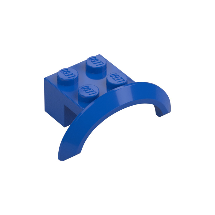 LEGO Blue Mudguard Brick 2.5 x 4 x 1 with Wheel Arch (28579 / 98282 ...