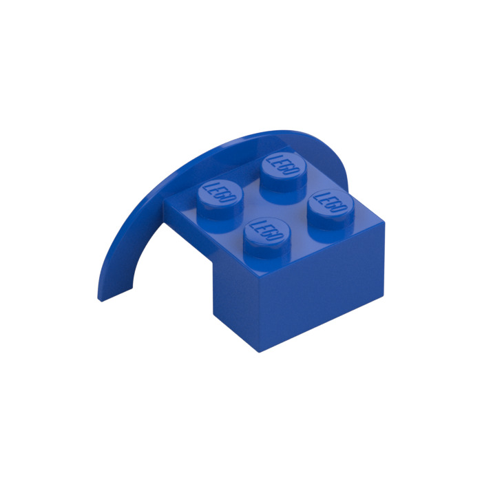 LEGO Blue Mudguard Brick 2.5 x 4 x 1 with Wheel Arch (28579 / 98282 ...