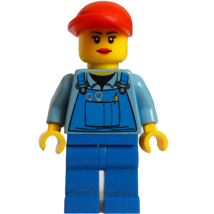 LEGO Blue Overalls with Tools and Red Cap Minifigure | Brick Owl - LEGO ...