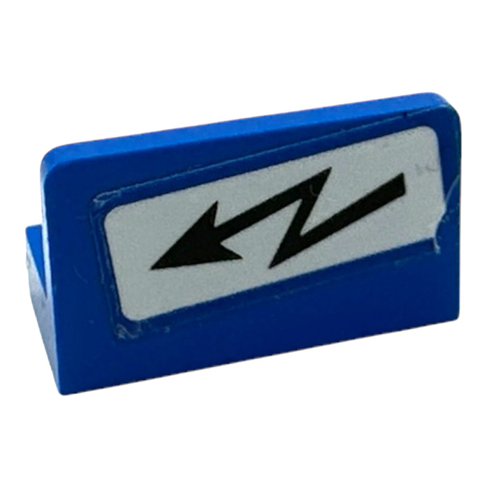 LEGO Blue Paneel 1 x 2 x 1 mit abgerundeten Ecken with Electricity ...