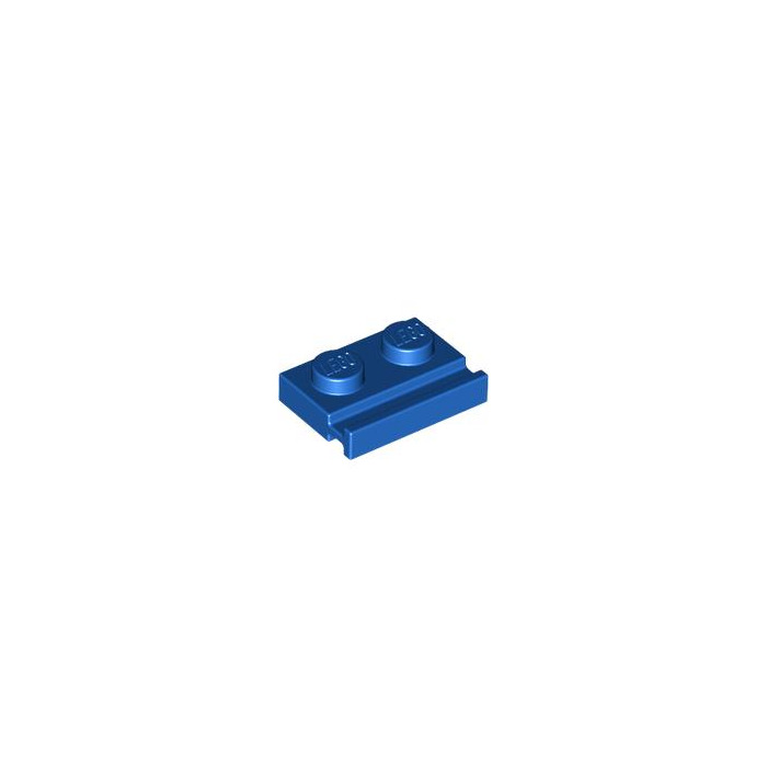 LEGO Blue Plate 1 x 2 with Door Rail (32028) | Brick Owl - LEGO Marketplace