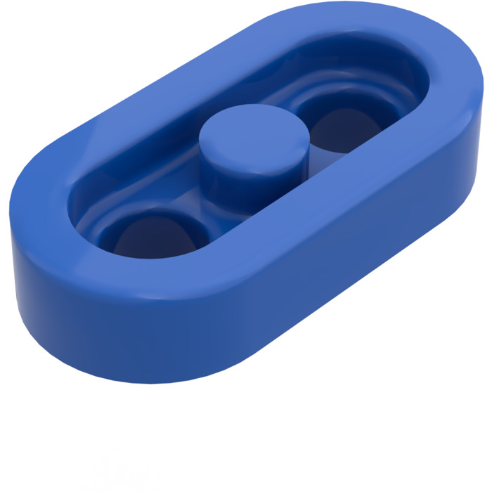 LEGO Blue Plate 1 x 2 with Rounded Ends (35480) | Brick Owl