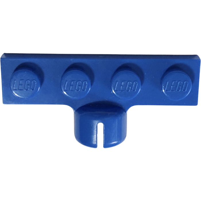 LEGO Blue Plate 1 x 4 with Ball Joint Socket (Short with 4 Slots) (3183 ...