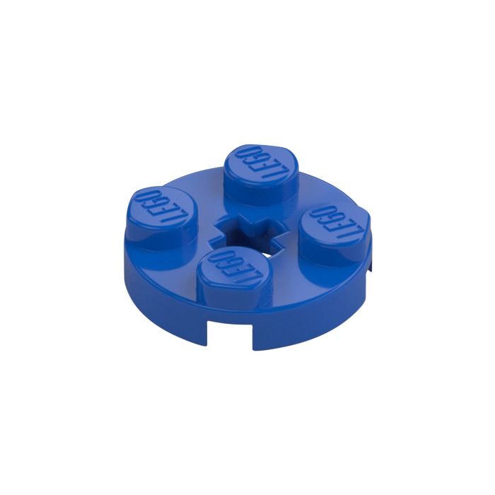 LEGO Blue Plate 2 x 2 Round with Axle Hole (4032) | Brick Owl