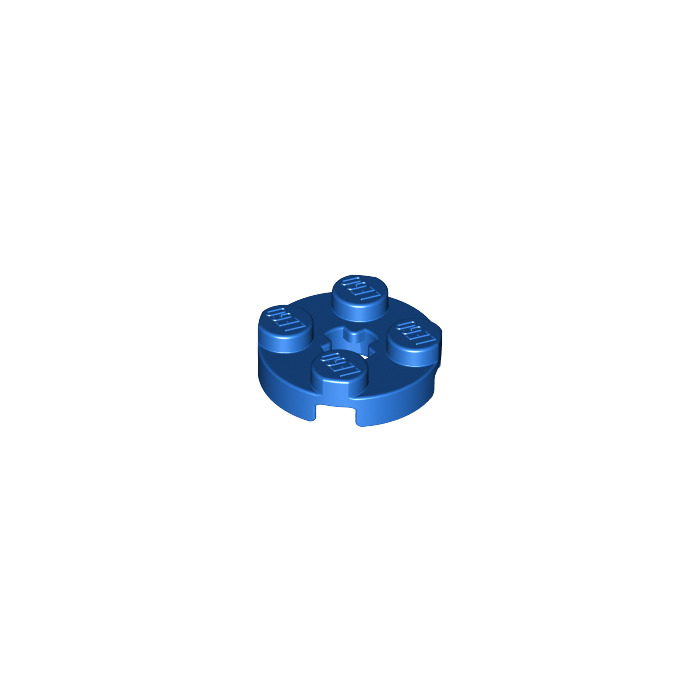 LEGO Blue Plate 2 x 2 Round with Axle Hole (4032) | Brick Owl