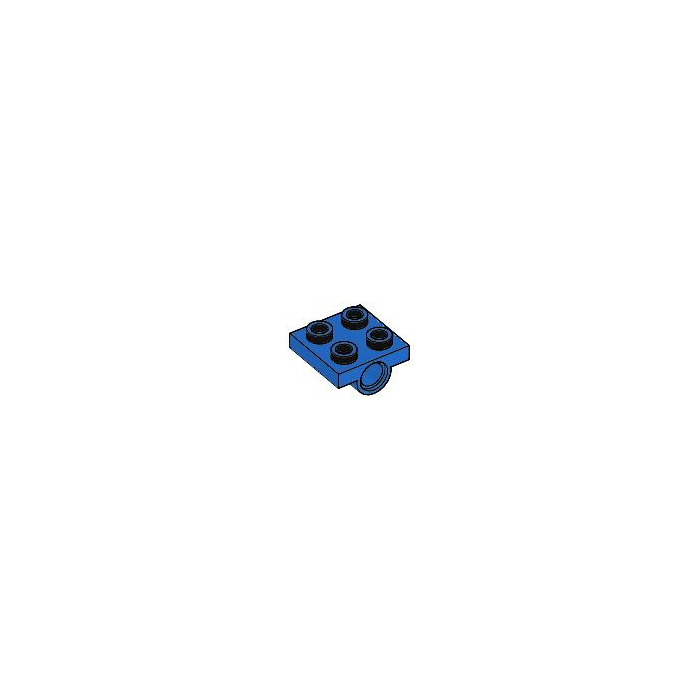 LEGO Blue Plate 2 x 2 with Pin Hole without Underneath Cross Support ...