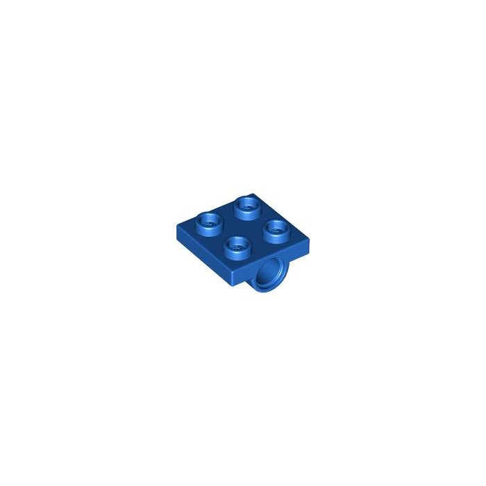 LEGO Blue Plate 2 x 2 with Pin Holes (2817) | Brick Owl