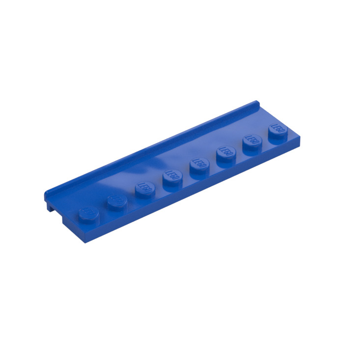 LEGO Blue Plate 2 x 8 with Door Rail (30586) | Brick Owl