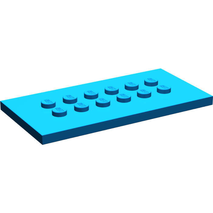 LEGO Azul Plato 4 x 8 con Tachuelas en Centre (6576) | Brick Owl - LEGO ...