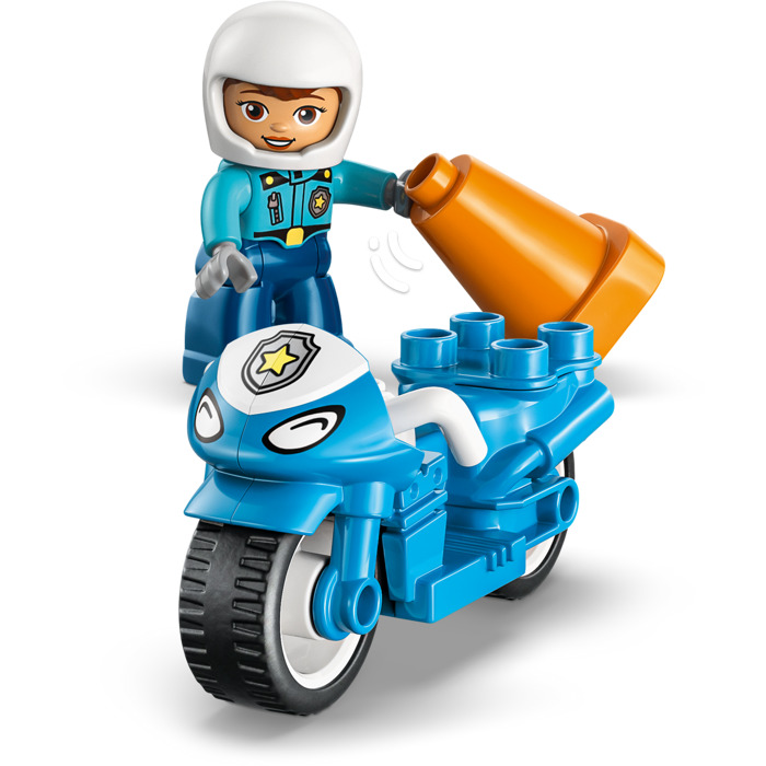 LEGO Blue Police Motorcycle Set 10471 | Brick Owl