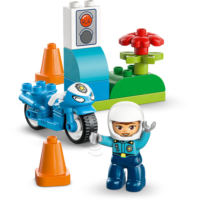 LEGO Blue Police Motorcycle Set 10471 | Brick Owl