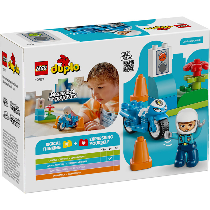 LEGO Blue Police Motorcycle Set 10471 | Brick Owl