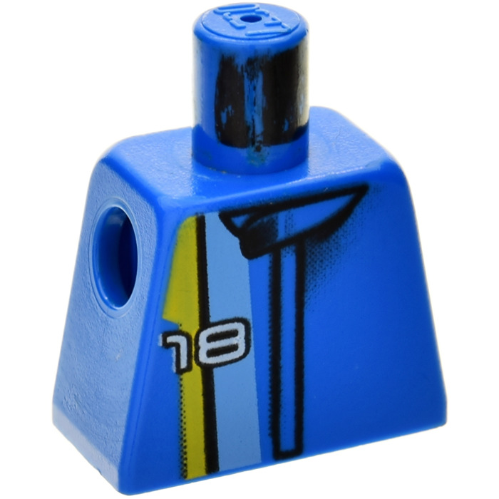 LEGO Blue Racer Driver, Nitro Torso without Arms (973) | Brick Owl ...