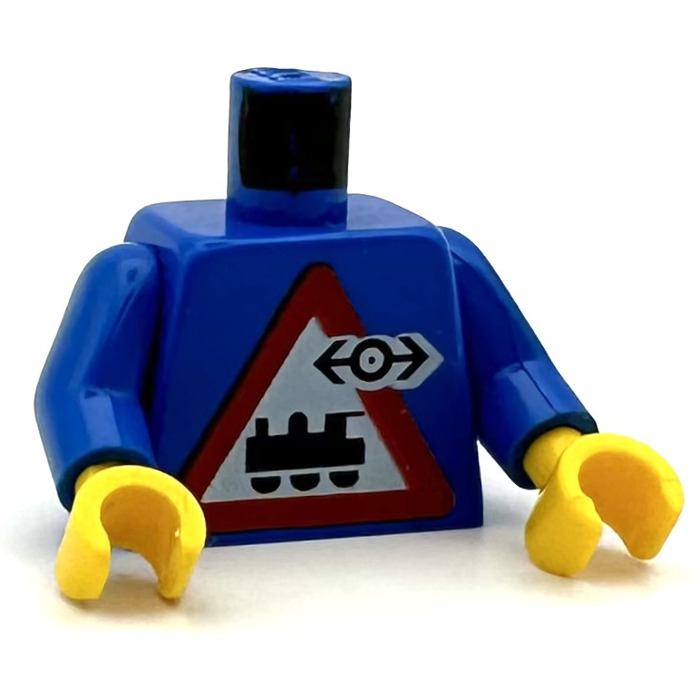 LEGO Blue Railway Employee 7 Torso (973) | Brick Owl - LEGO Marketplace
